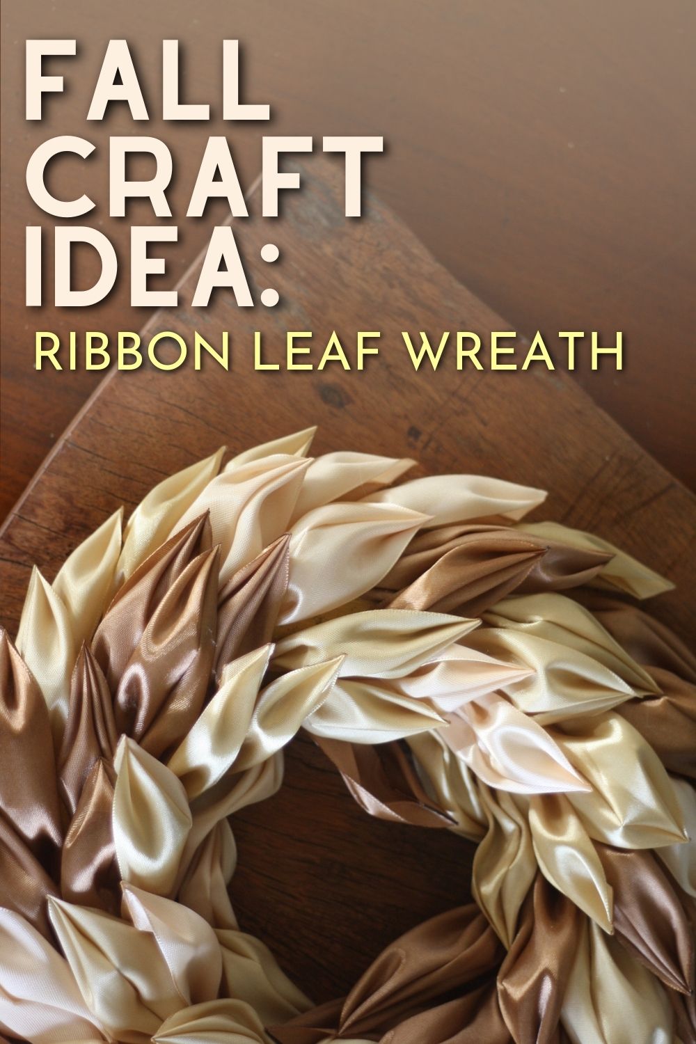 HOW TO MAKE A FALL WREATH FROM SATIN RIBBONS – Jewel Box Ballerina